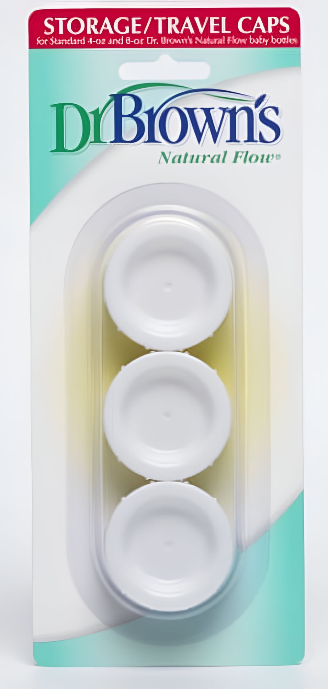 Dr. Brown's Original Baby Bottle Replacement Travel Caps, 3-Pack ...