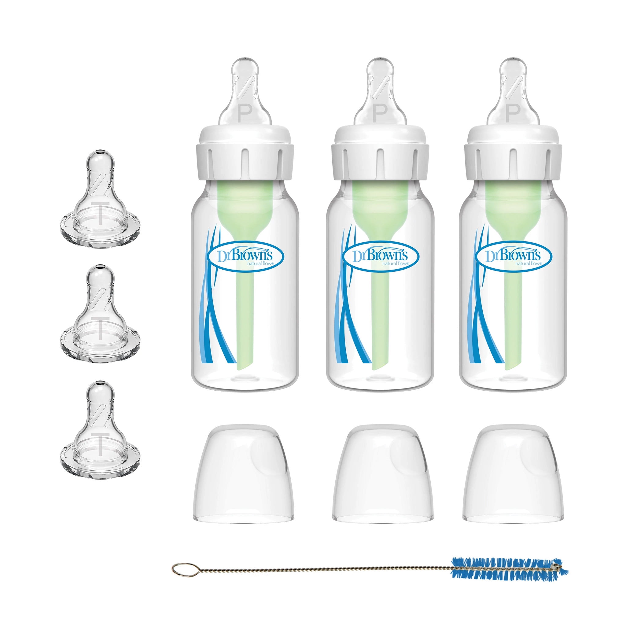 Dr. Brown's Anti-colic Options + Preemie Flow Bottle Set, 4 oz/120 ml ...