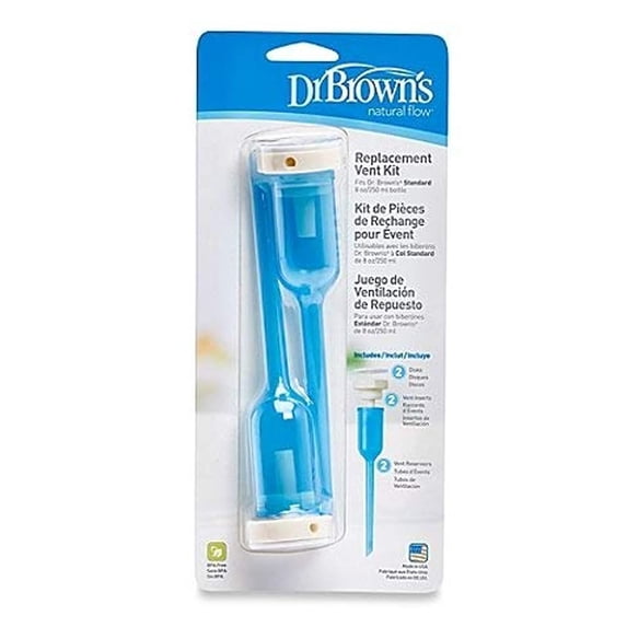 Dr. Brown's Standard 8 oz. Bottle Replacement Vent Kit Natural Flow ...