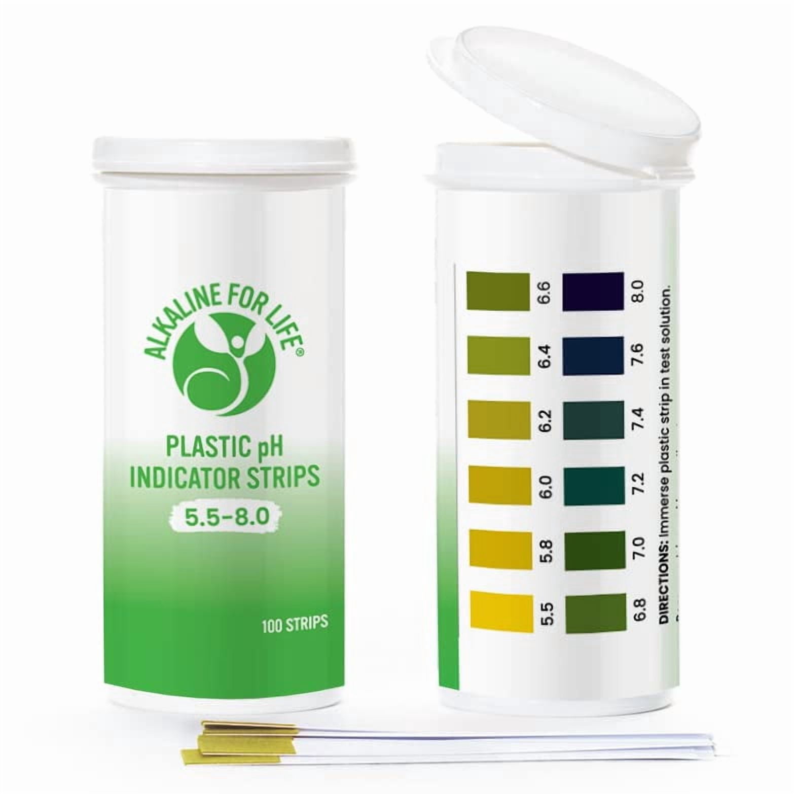 Dr. Brown's pH Test Strips for Urine and Saliva Testing- 5.5-8.0 Fine ...