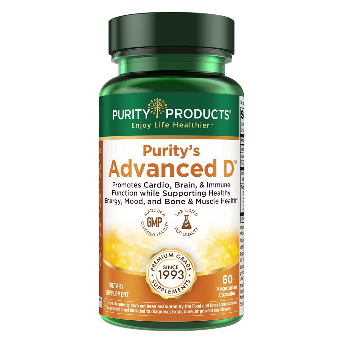Purity Products Advanced Vitamin D Veggie Caps, 5000 IU, 60 Ct by Dr ...