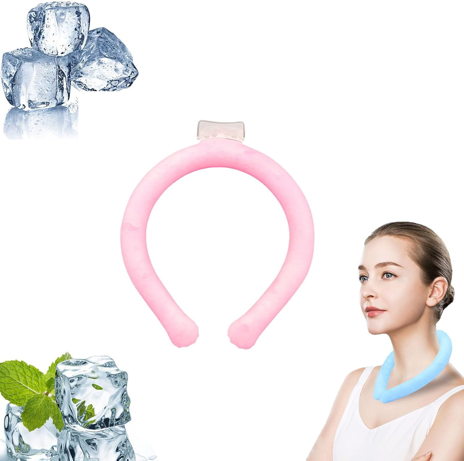 Dr Chilly Ice Ring, Neck Cooling Tube, Ice Ring Neck Cooler Freezes in ...