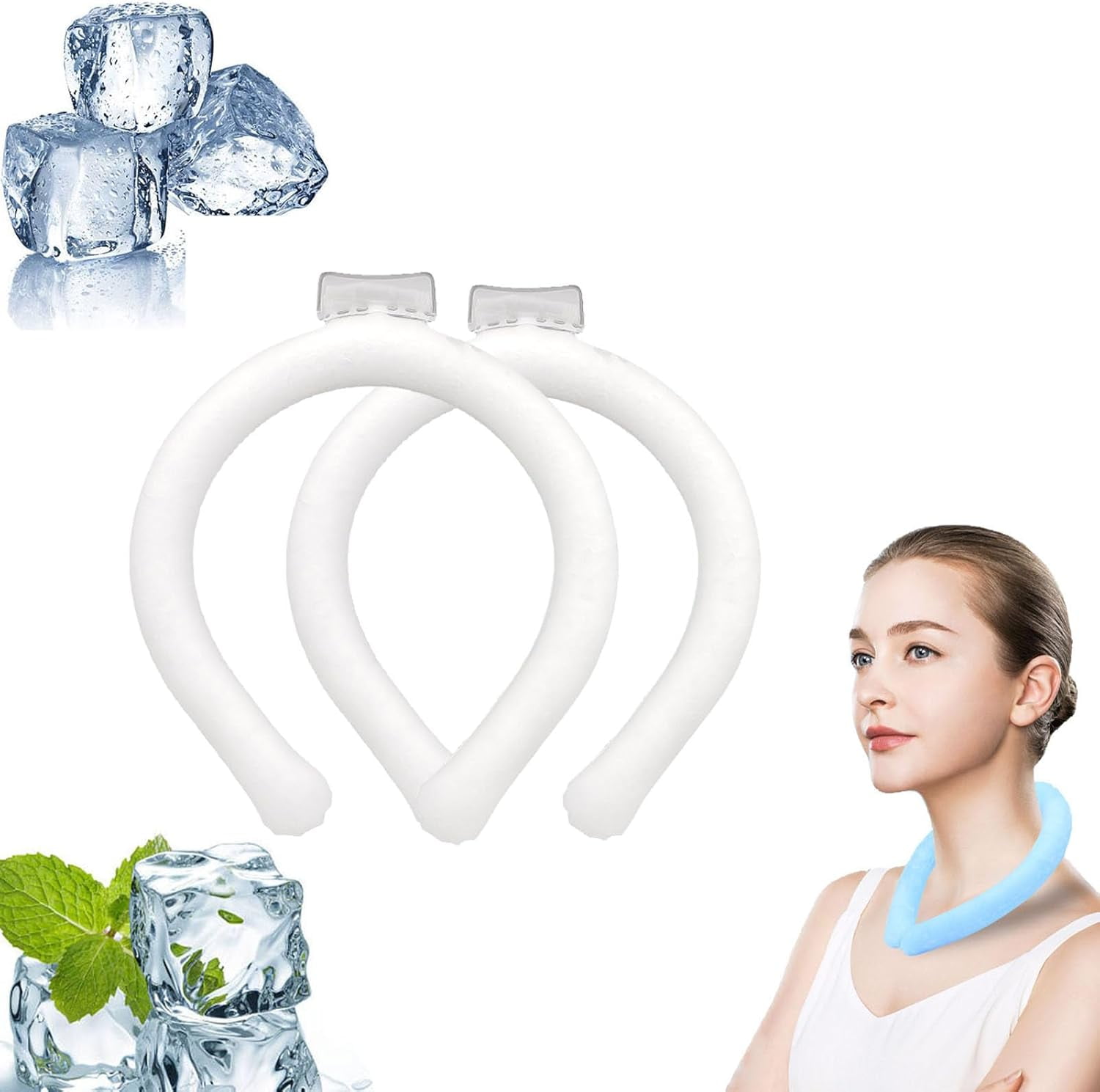 Dr Chilly Ice Ring, Neck Cooling Tube, Ice Ring Neck Cooler Freezes in ...
