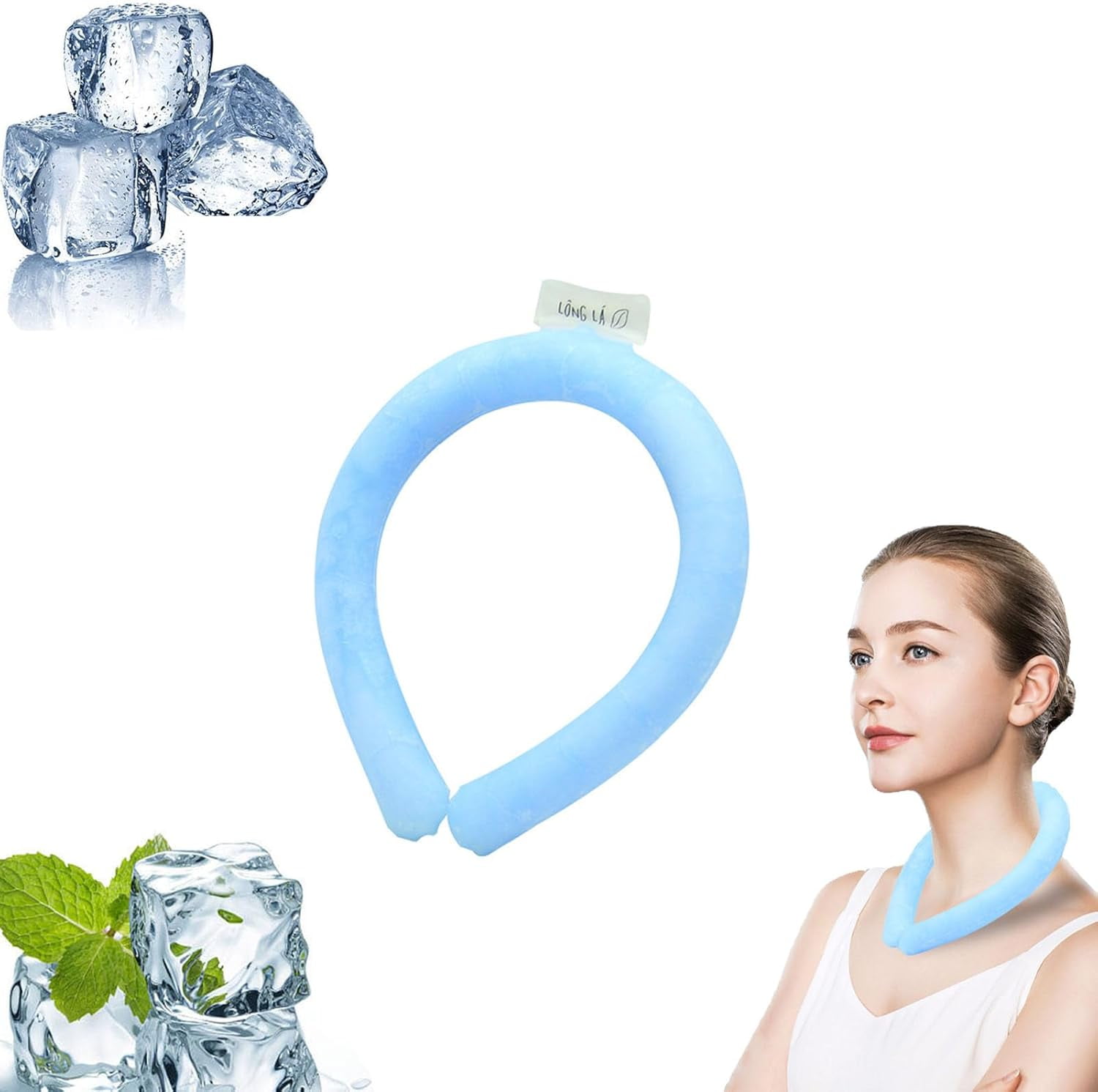 Dr Chilly Ice Ring, Neck Cooling Tube, Ice Ring Neck Cooler Freezes in ...