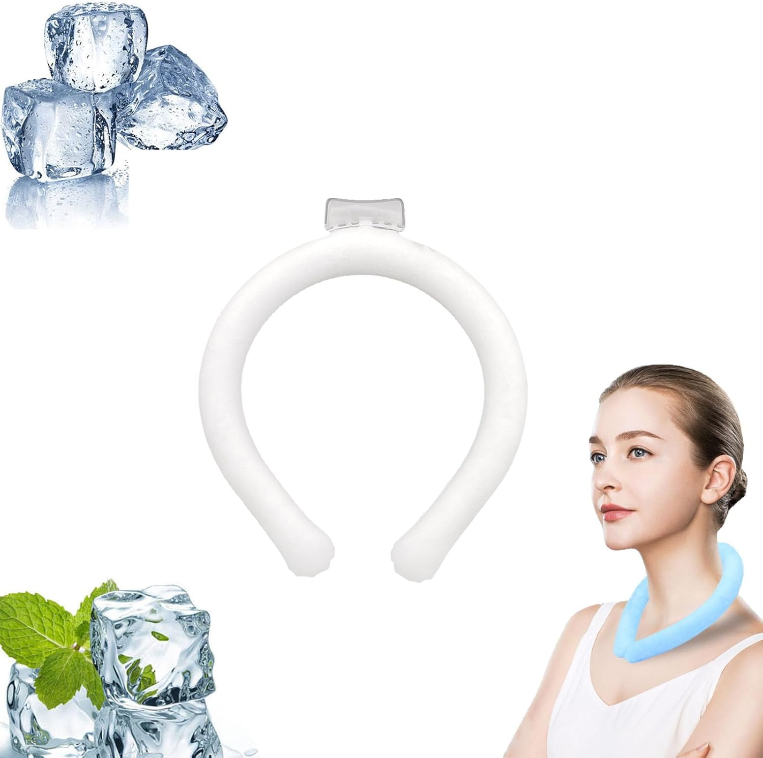 Dr Chilly Ice Ring, Neck Cooling Tube, Ice Ring Neck Cooler Freezes in ...