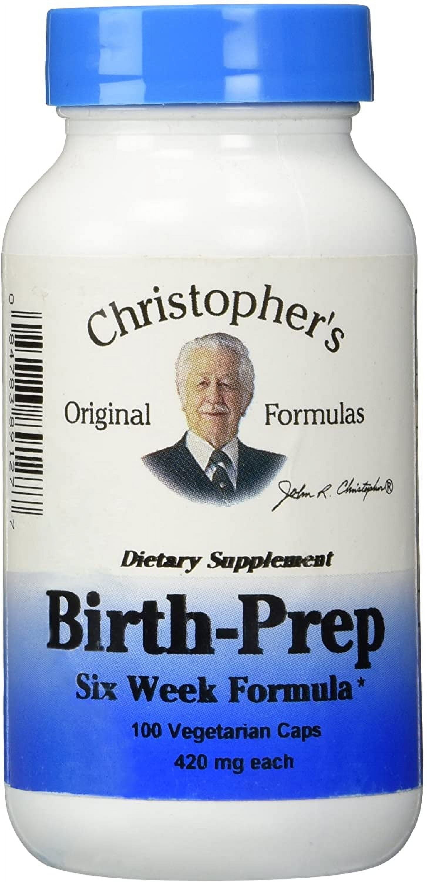 Dr. Christopher's Birth Prep - 100 vegetarian capsules - Walmart.com