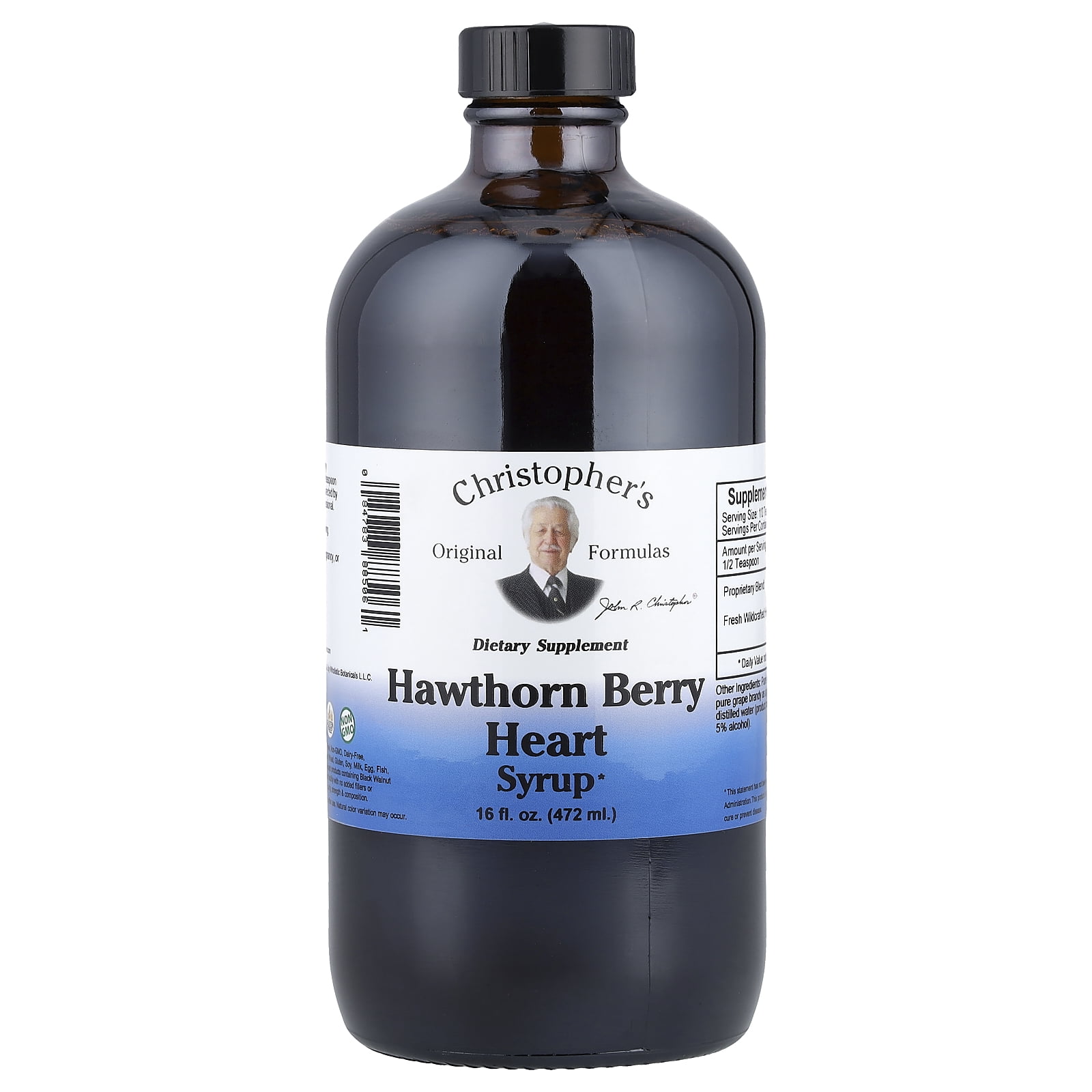 Dr. Christopher's Original Hawthorn Berry Heart Syrup, 16 Oz, Liquid ...