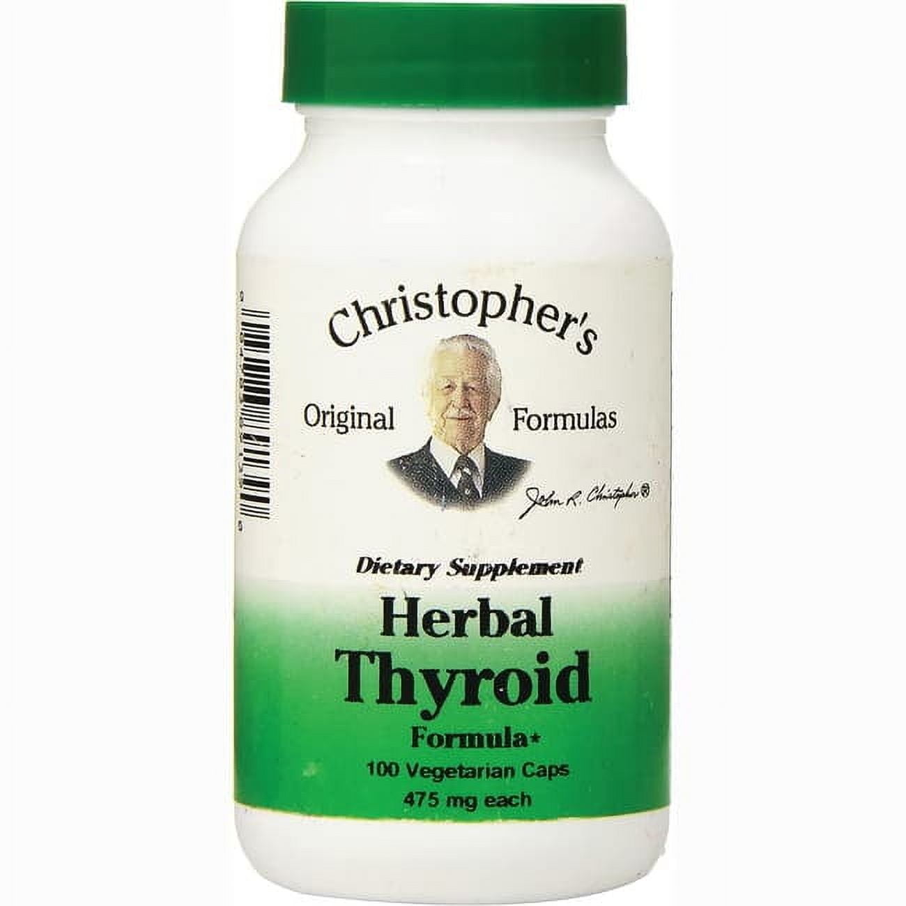 Dr. Christopher's Herbal Thyroid Formula Capsules, 100 Ct - Natural ...