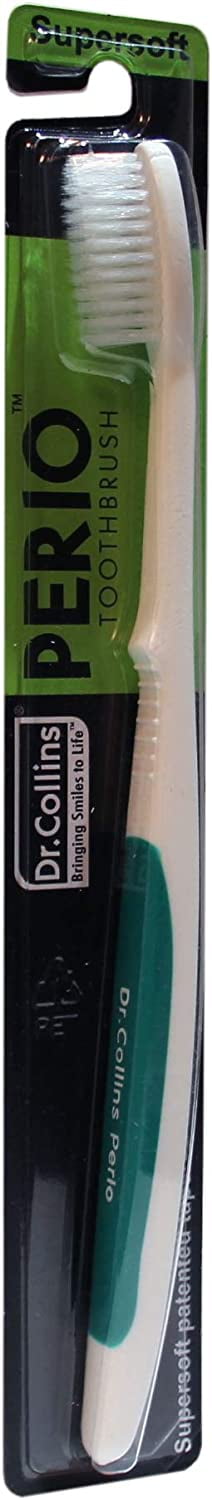 Dr. Collins Perio Toothbrush, Ultra Soft Bristles for Plaque Removal ...