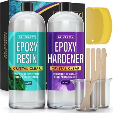 Dr Crafty - Epoxy Resin - Epoxy Resin Kit - Crystal Clear Art Resin ...