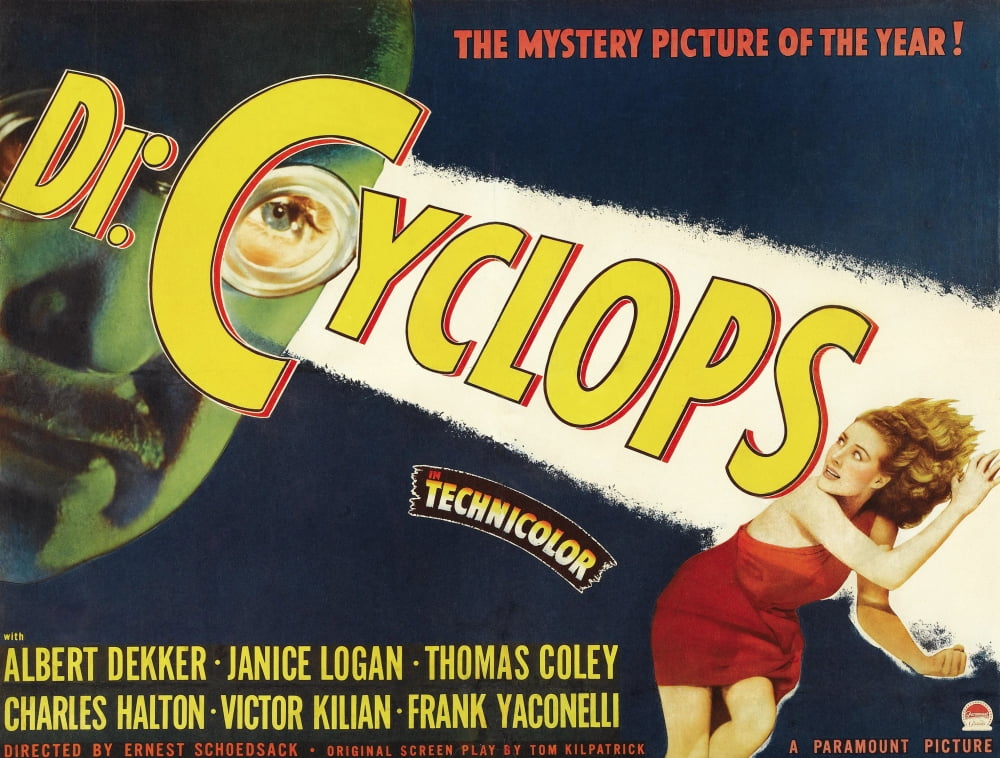 Dr. Cyclops Albert Dekker Janice Logan 1940 Movie Poster Masterprint (28 x 22) - Walmart.com
