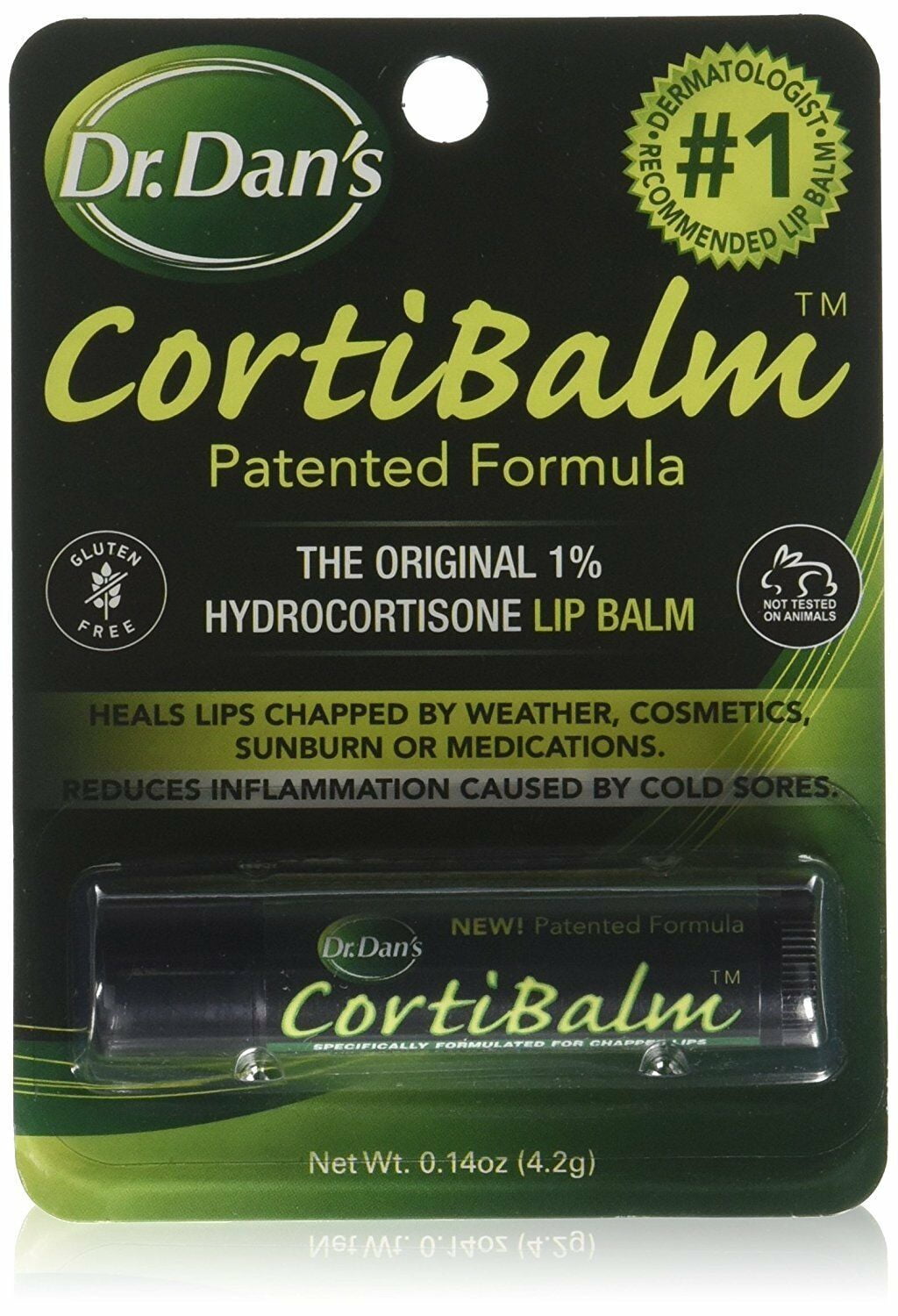 Dr. Dans Medicated CortiBalm Lip Balm, Treatment for Severe Chapped ...
