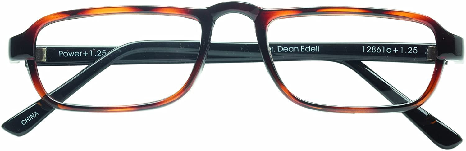 Dr. Dean Edell Classic Half-Eye Reader, 1.25, Tortoise - Walmart.com