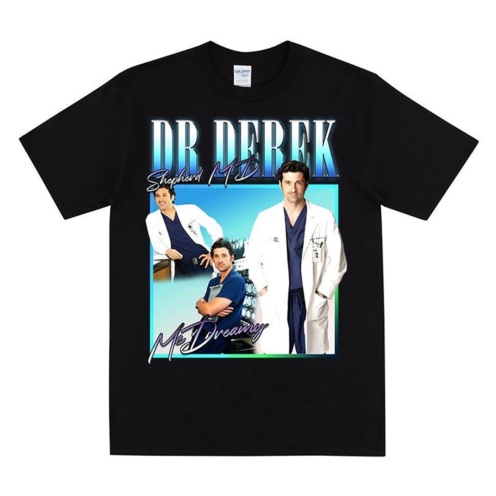 Dr Derek Sheperd Retro Unisex Classic 2D T-Shirt - Vintage Grey Sloan ...