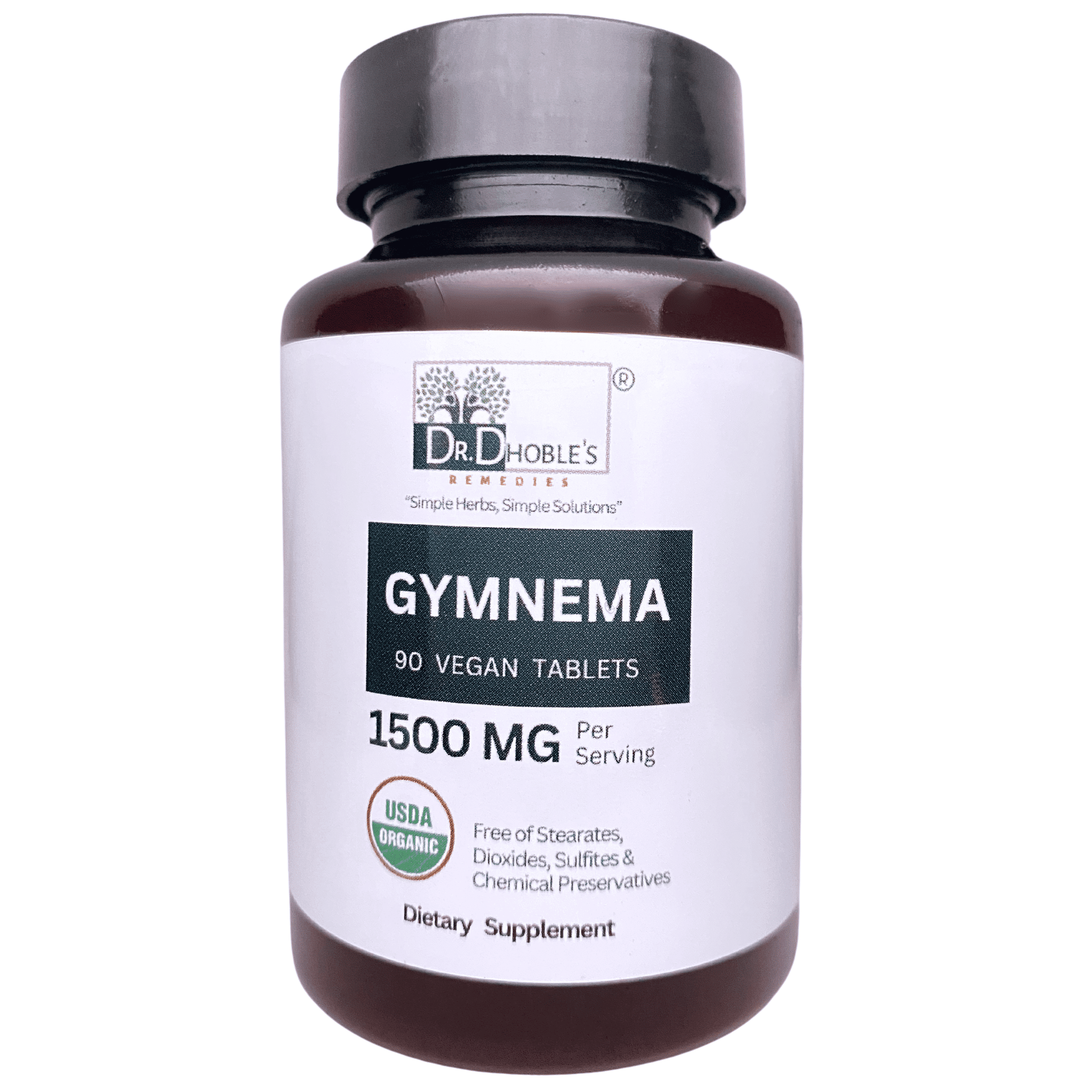 Dr. Dhoble's Remedies Gymnema Sylvestre (Gudmar), 1500 Mg, No Extracts ...