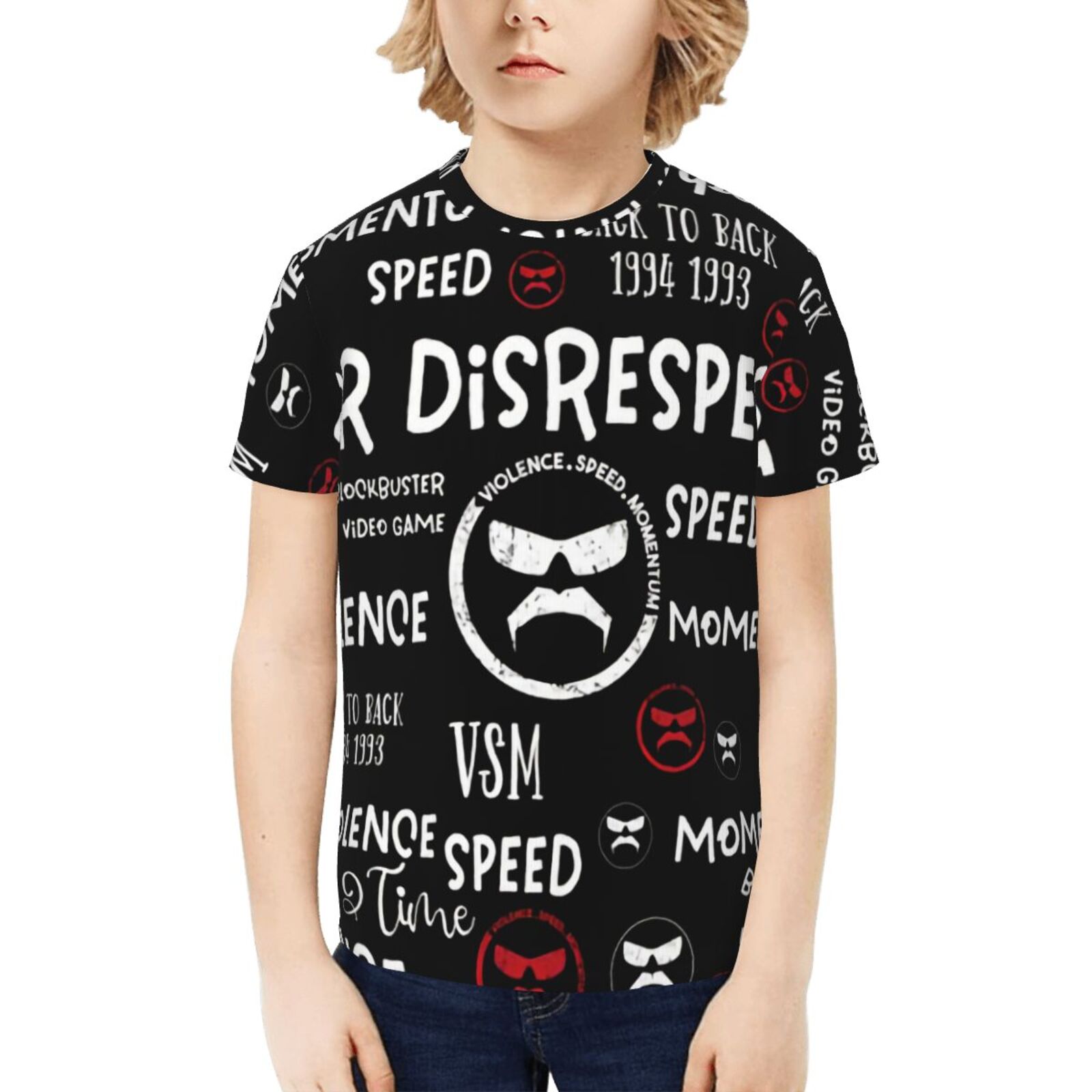 Dr. Disrespect Anime Theme Printed Boys Girls Sports Short Sleeve ...
