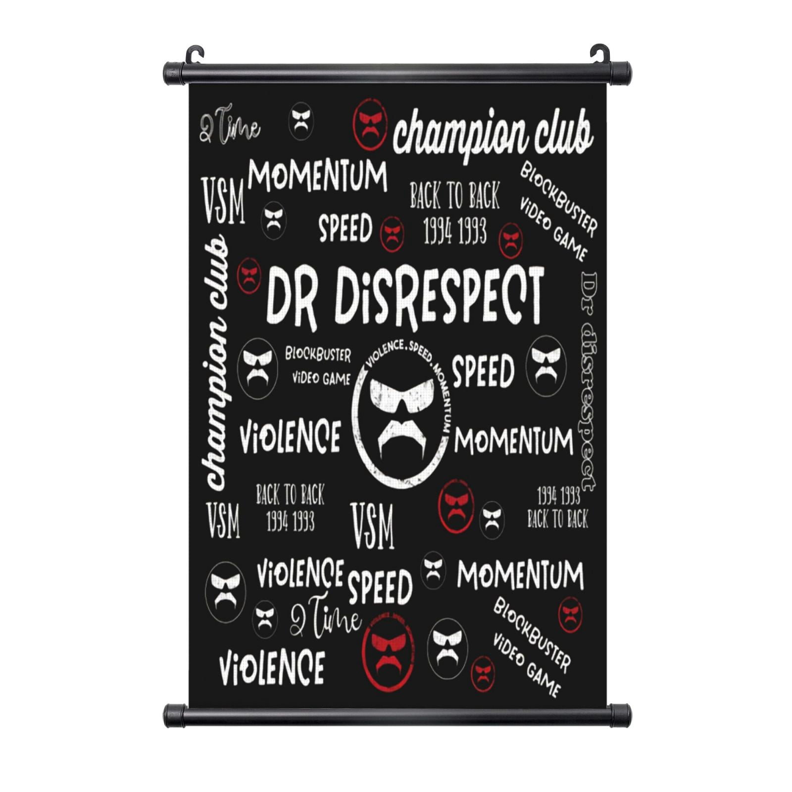 Dr. Disrespect Posters Wall Hanging Black Plastic Shaft Poster Wall Art ...