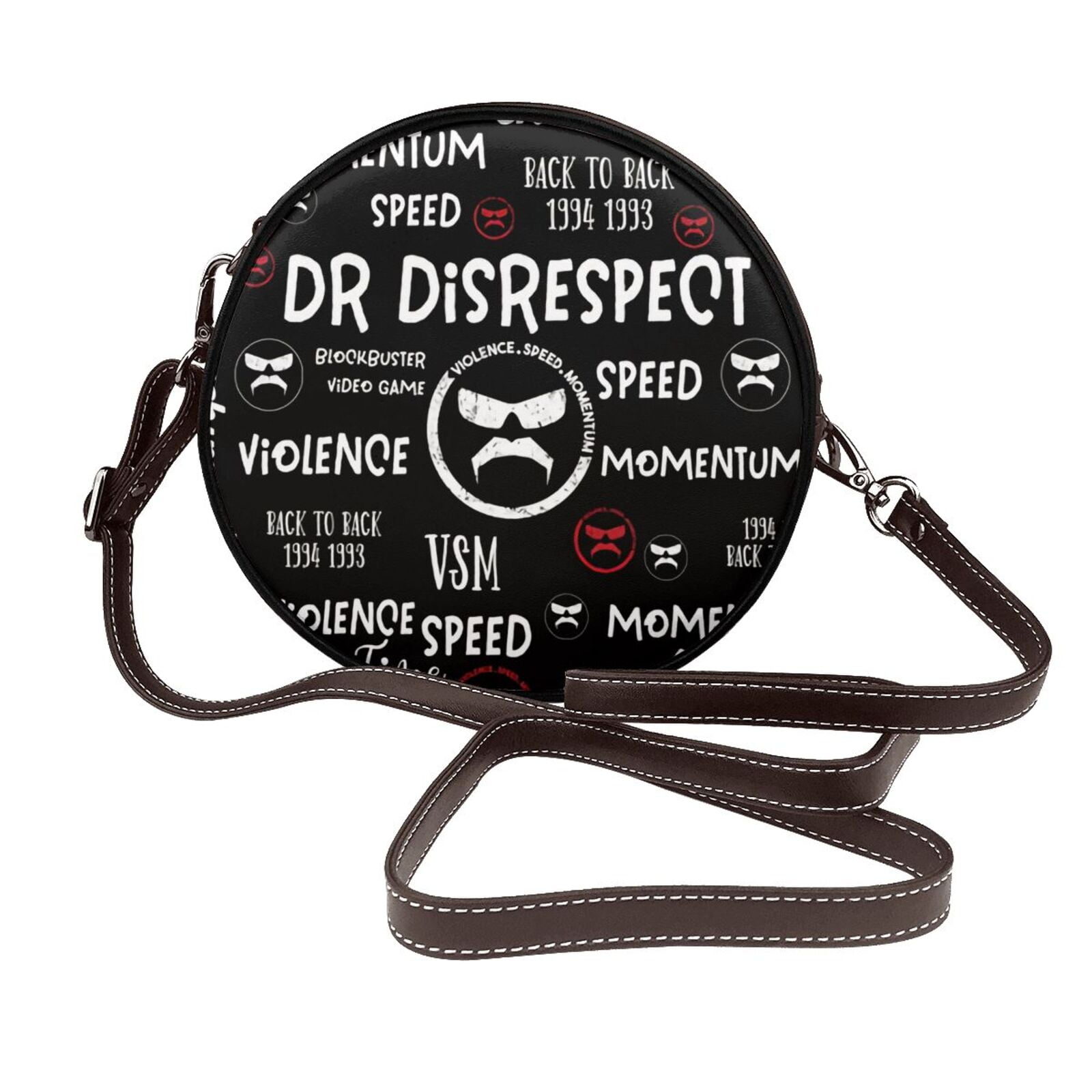 Dr. Disrespect Women'S Crossbody Bag, Fashion Multi-Purpose Leather ...