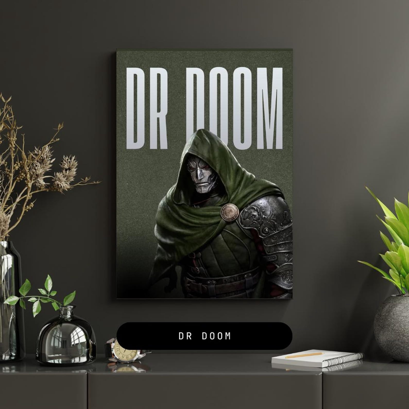 Dr Doom Avengers Doomsday Poster Minimalist Wall Art Gift poster Wall ...
