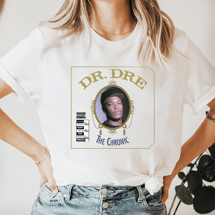 Dr. Dre The Chronic Classic 90s Hip-Hop Rap Album Cover Art G-Funk Tribute Unisex T-shirt V70448 ...