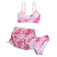 Dr Eam Summer Girls Cute To Floral Swimsuit Piece Print Three Dyeing