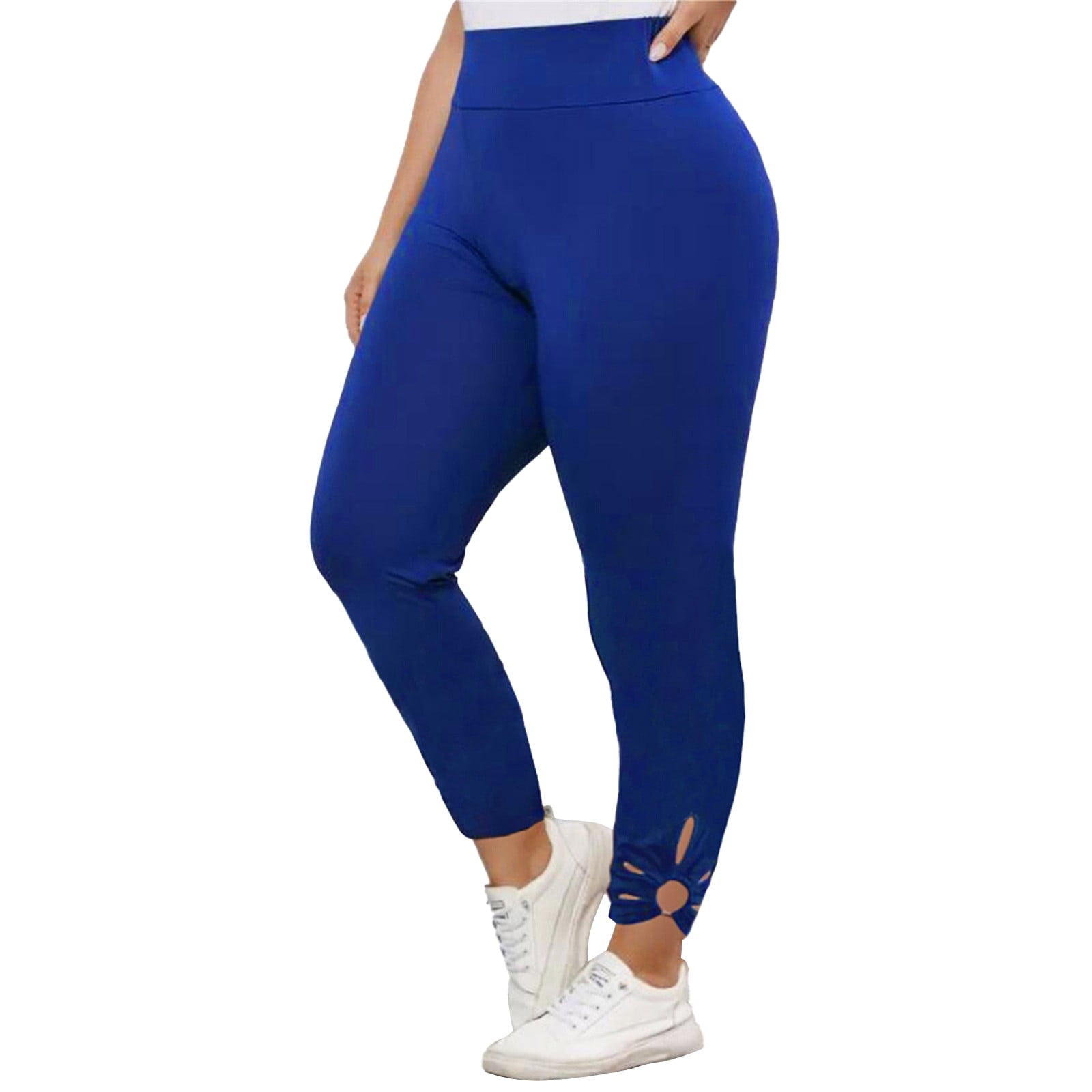 Dr Eam Womens Trousers Casual Solid High Elastic Waist Sports Slim