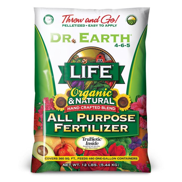 Dr. Earth 100 Life All Purpose Fertilizer, 12 lbs - Walmart.com