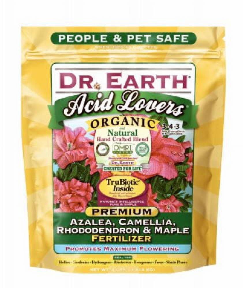 Dr. Earth 703P 4 LB Bag of 3-4-3 Acid Lovers Organic Azalea Camellia ...