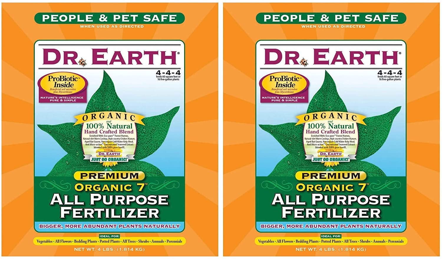 Dr. Earth Premium Gold All Purpose Fertilizer - Natural Granules - 4 ...