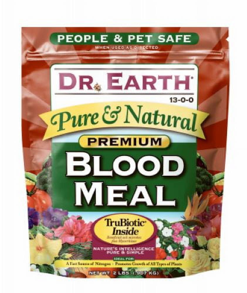 Dr Earth 716 2 LB Bag of 13-0-0 Organic Blood Meal Plant Food ...