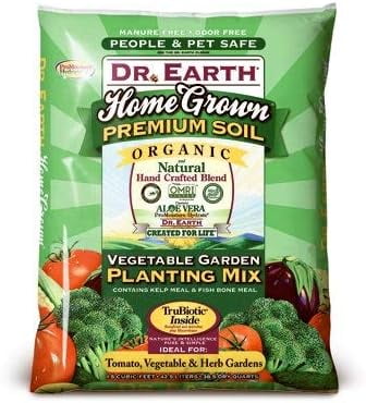 Dr Earth 806-ORIGIN Home Grown Vegetable Garden Planting Mix, 1.5-Cu ...