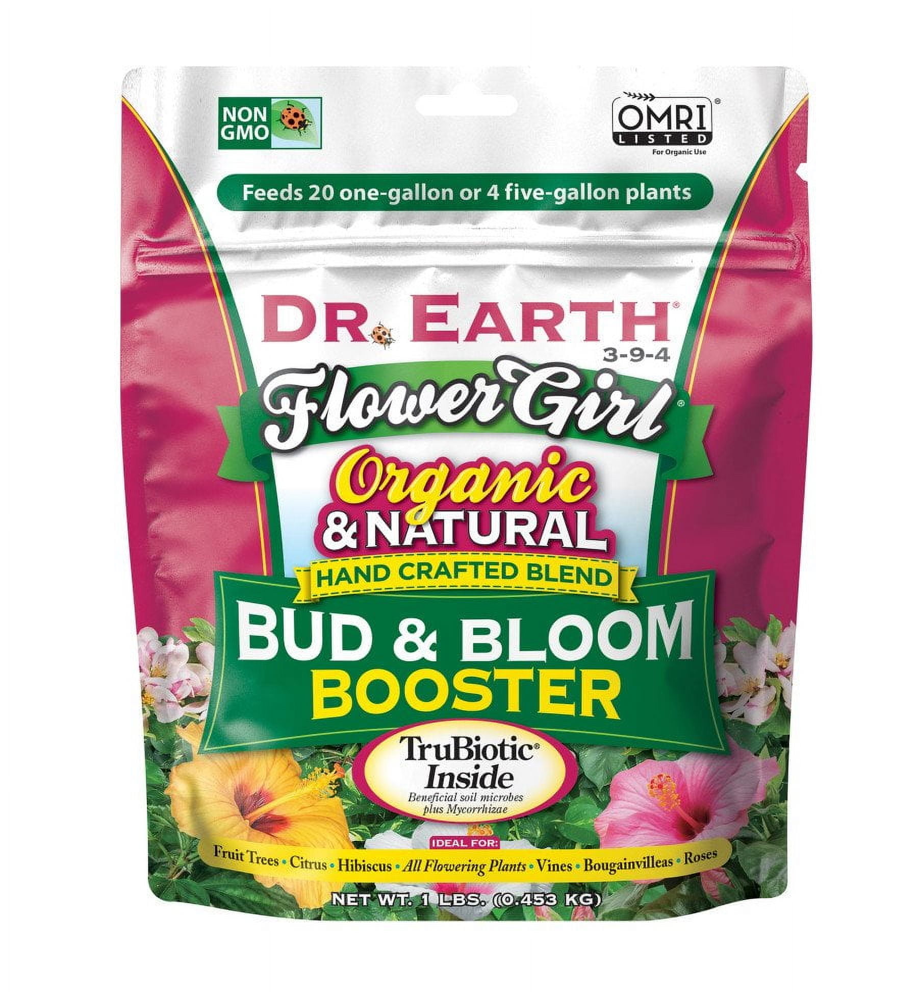 Dr. Earth Flower Girl Hibiscus Plant Food, 1 lb, Bud & Bloom Booster ...