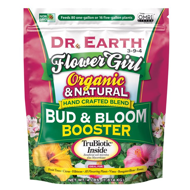 Dr. Earth Flower Girl Premium Bud & Bloom Booster Plant Food, 3-9-4 ...