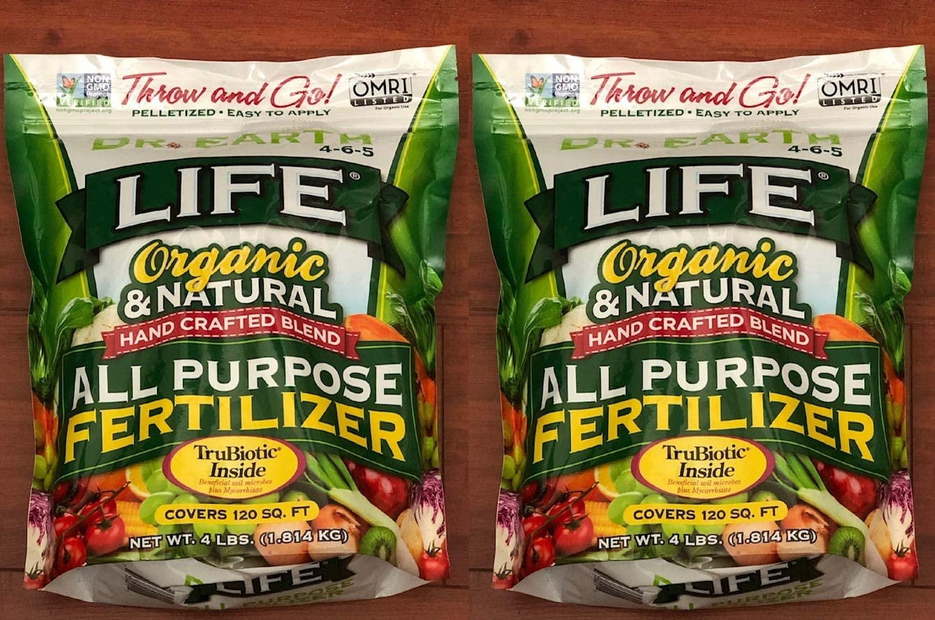 Dr. Earth Life All Purpose 4-6-5 Fertilizer 4-Lb - New #736P Packaging ...