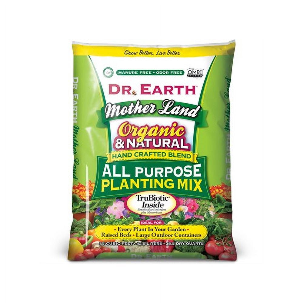 Dr. Earth Mother Land Organic Potting Mix Soil, 1.5 cu. ft - Walmart.com
