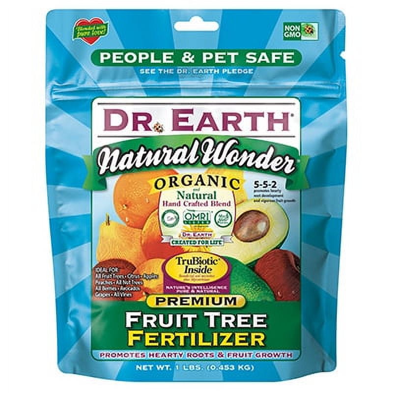 Dr. Earth Natural Wonder Fruit Tree Fertilizer, 4 lb with Non GMO Ingredients - Walmart.com