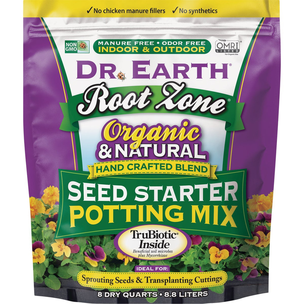 1 PK, Dr. Earth 823-Dr. Earth Root Zone 8 Qt. 1/3 Lb. Organic Seed ...