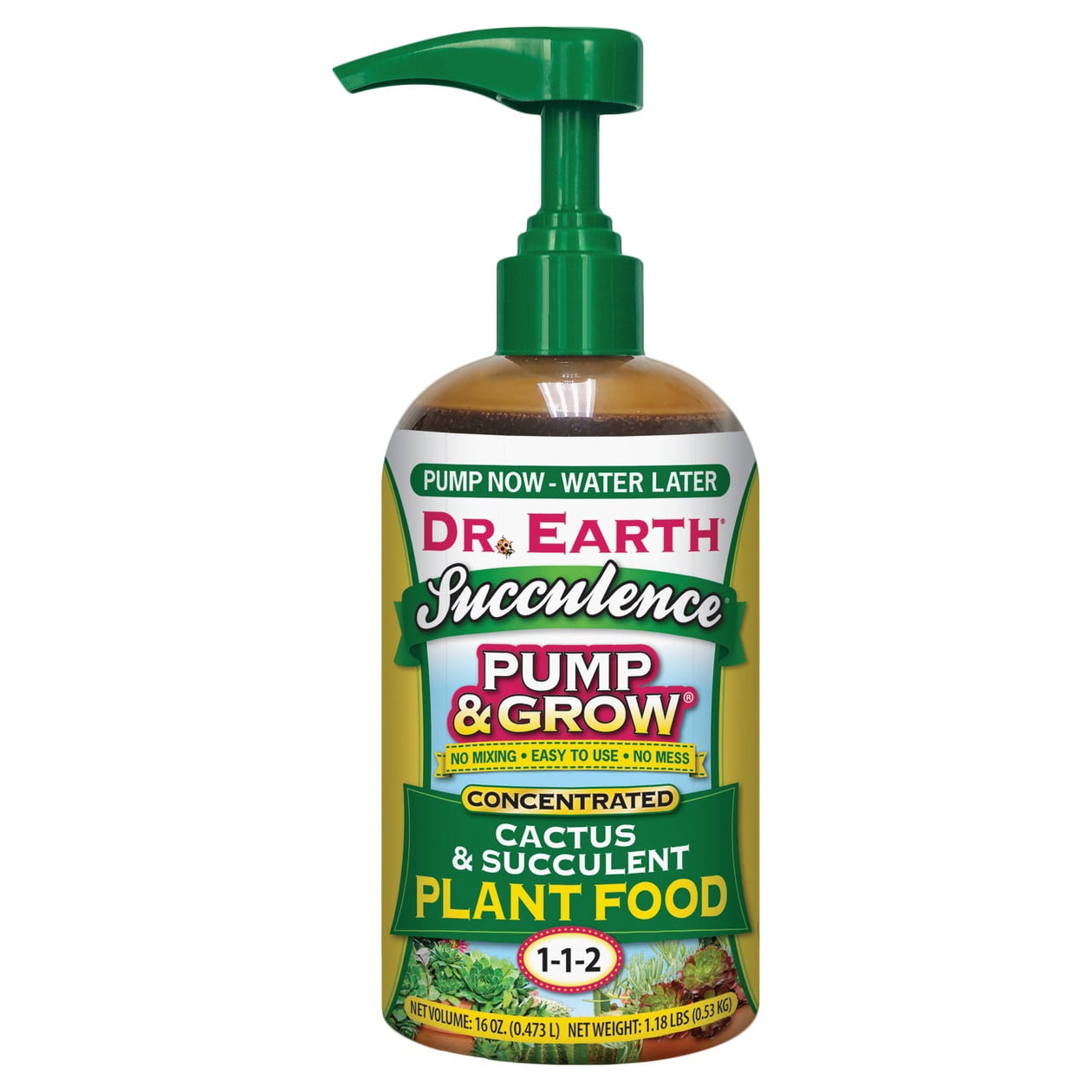 Dr. Earth Succulence Cactus & Succulent Pump & Grow Liquid Fertilizer ...