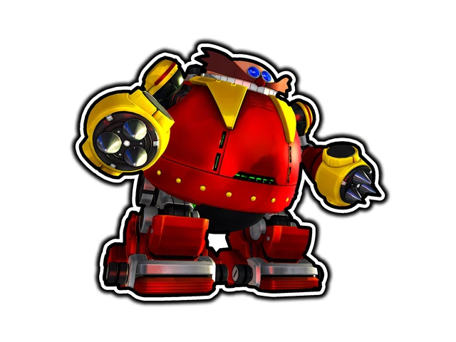 Dr. Eggman Death Egg Robot Waterproof Sticker Phone Decal Water Bottle ...