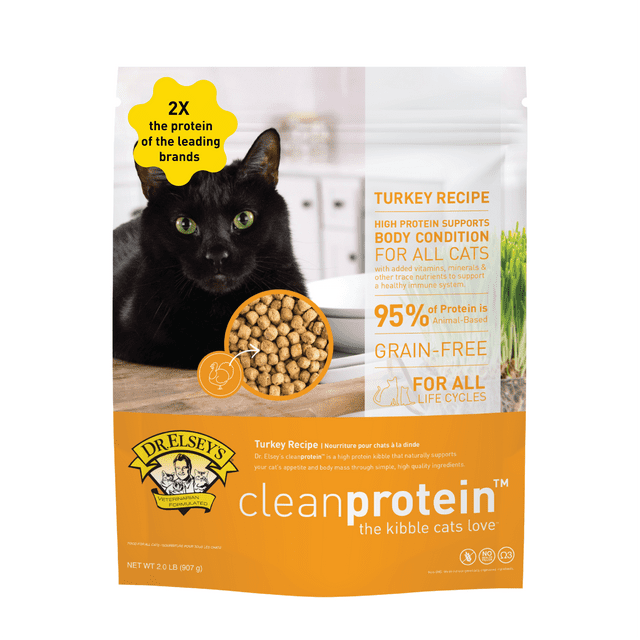 Dr. Elsey's cleanprotein Grain-Free Turkey Flavor Dry Cat Food for All ...