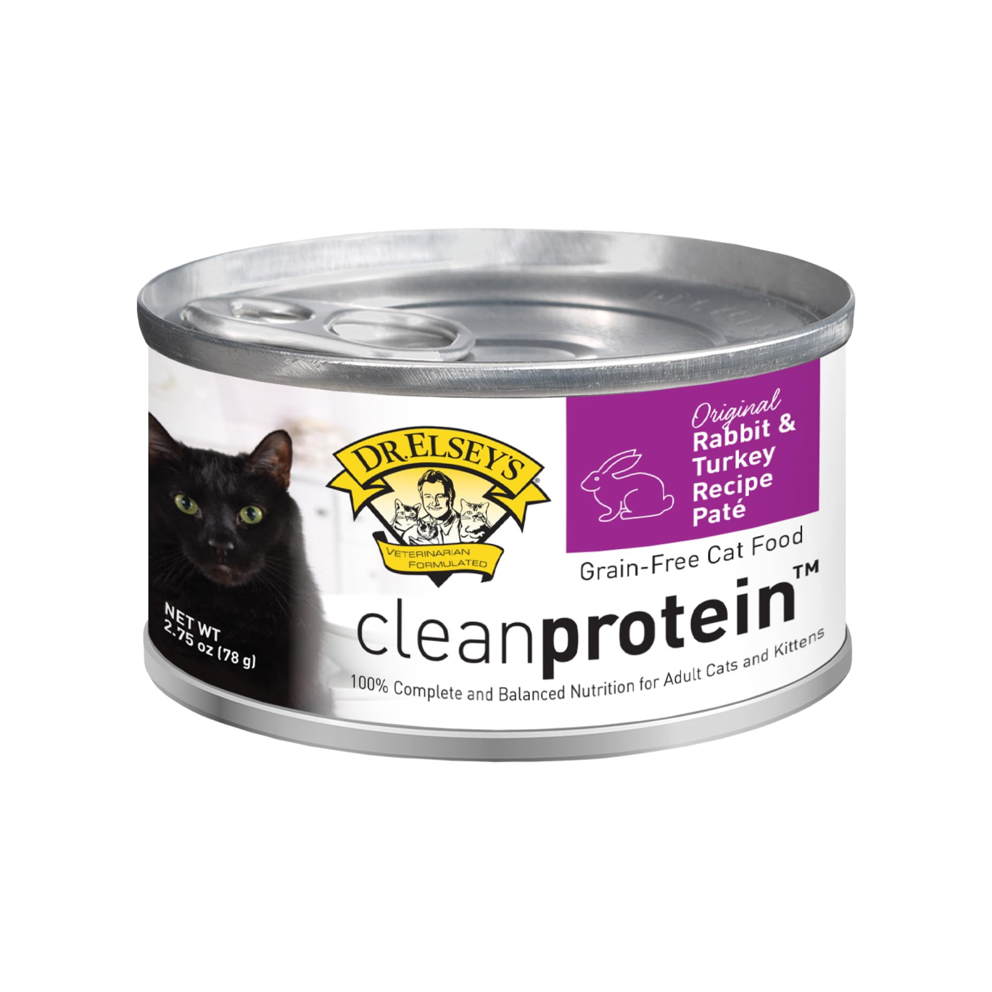 Dr. Elsey's cleanprotein Original Rabbit & Turkey Recipe Wet Cat Food ...
