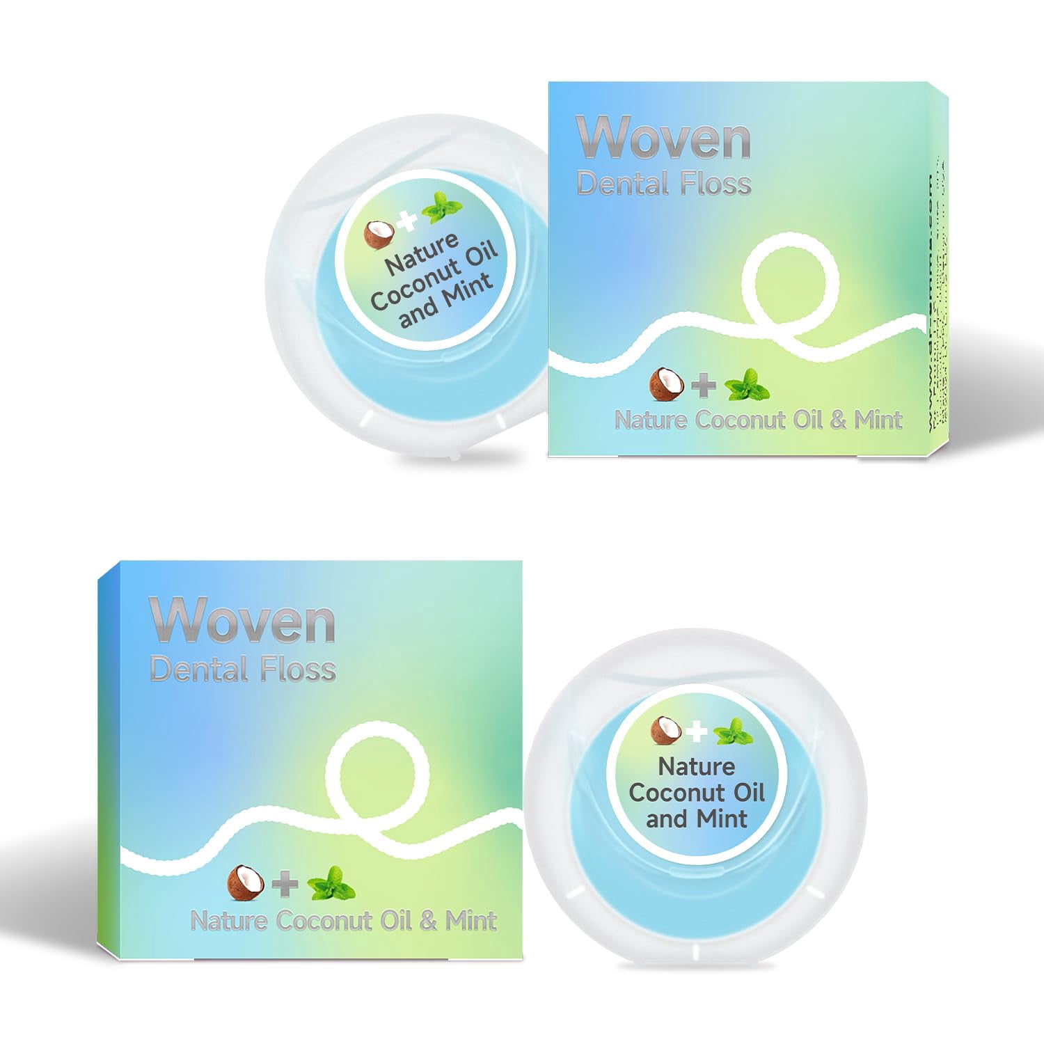 Dr. Emma Woven Dental SSF20 Floss Coconut Oil Infused Expanding Dental ...