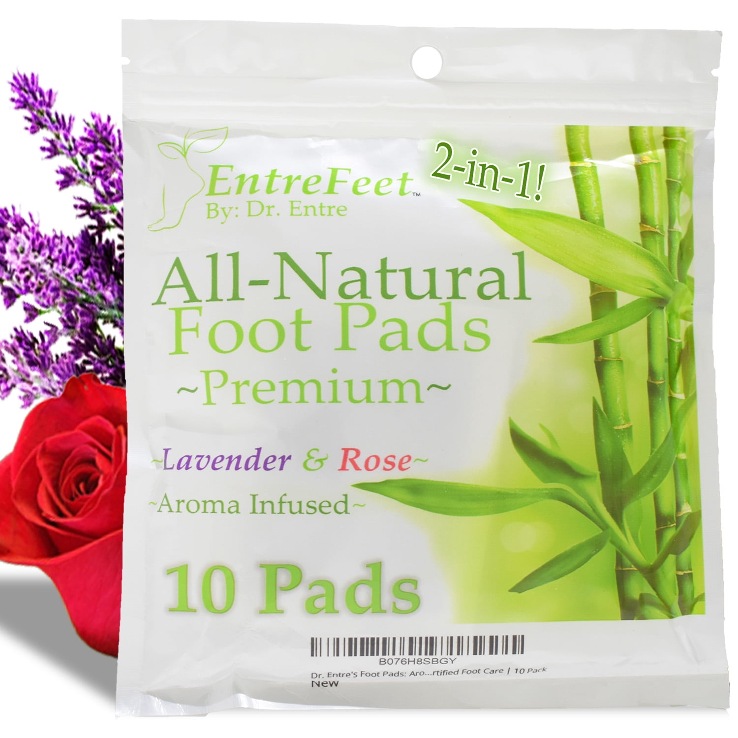 Dr. Entre's 2in1 Detox Foot Pads: 100% Organic All Natural Ingredients ...