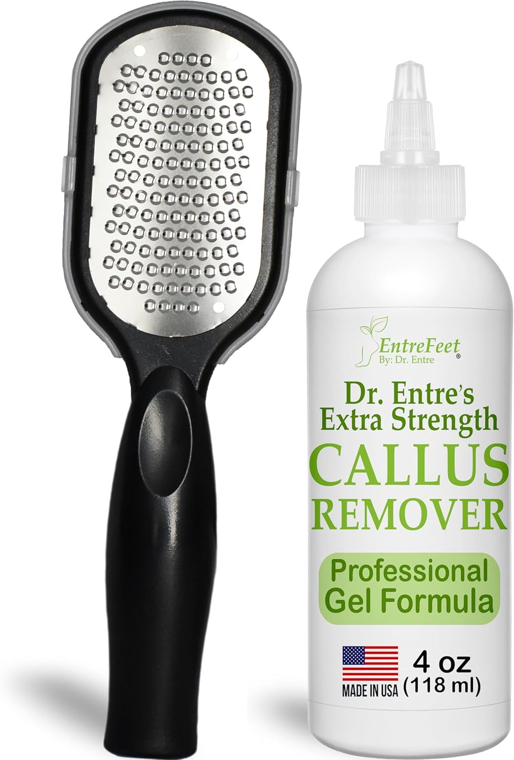 Dr. Entre's Callus Remover Gel & Foot File: Extra Strength Callus ...