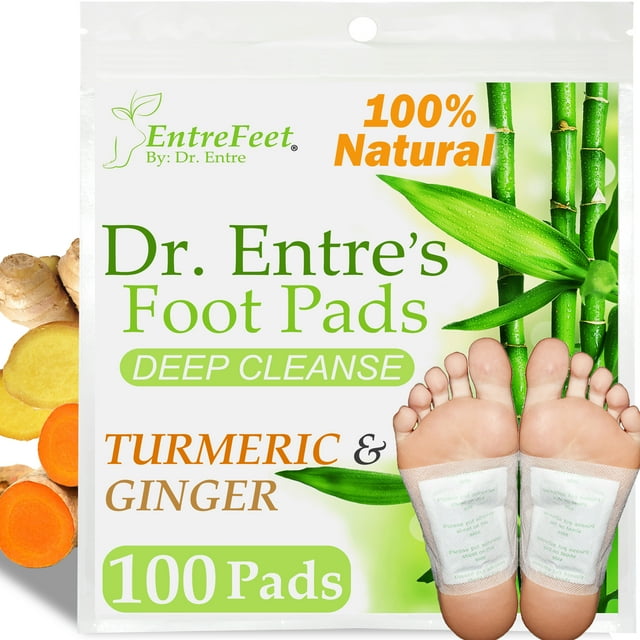 Dr. Entre's Natural Turmeric & Ginger Infused Detox Foot Pads: Toxin ...
