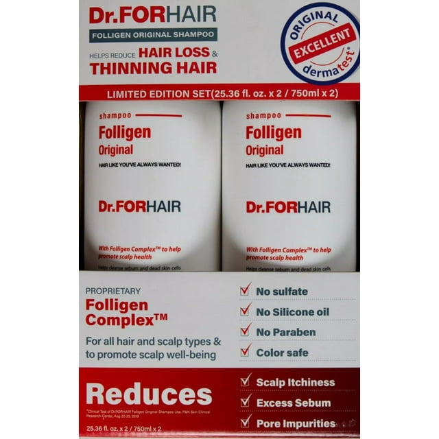 Dr. FORHAIR Folligen Anti-Hair Loss Shampoo, Fortifying Growth, Scalp ...