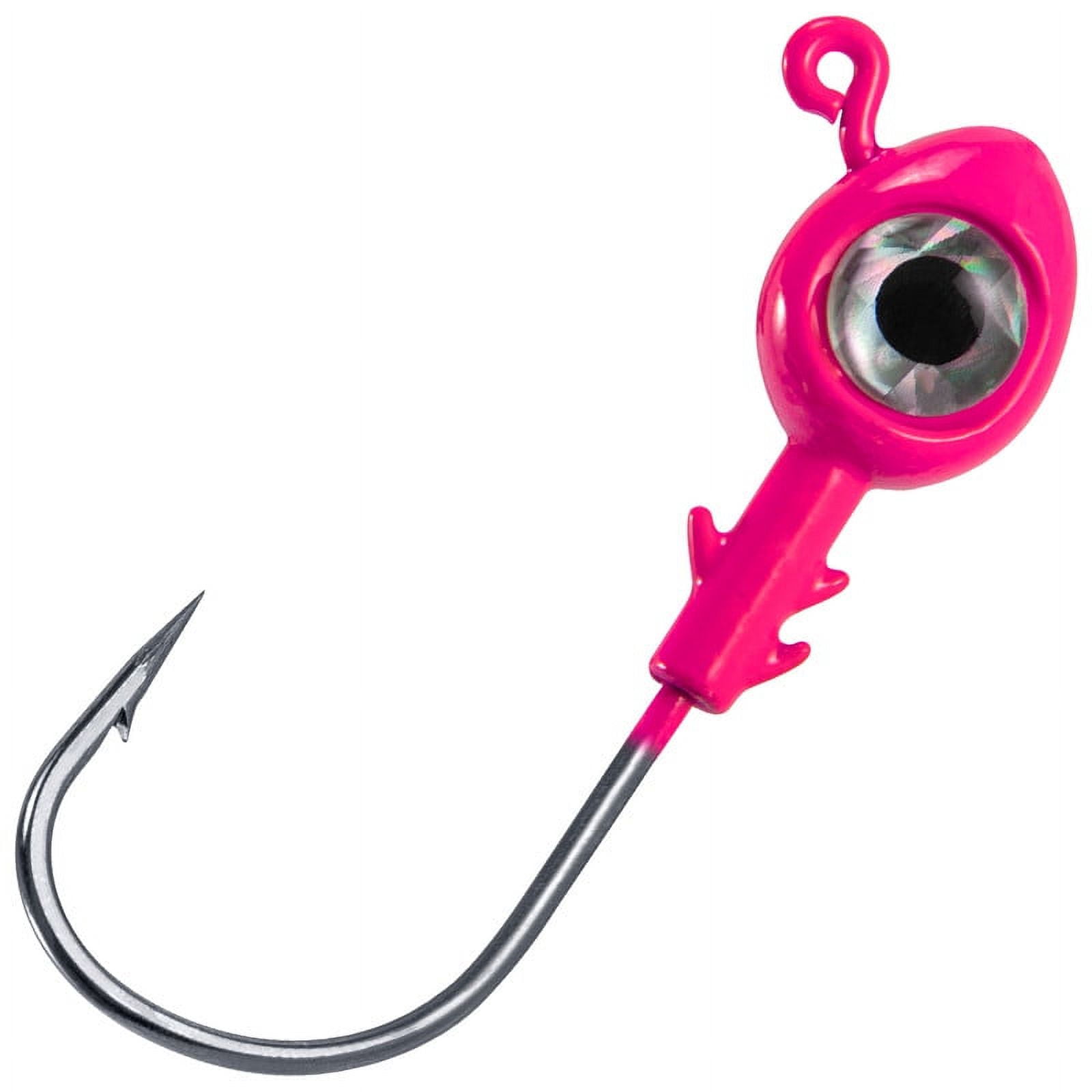 Dr.Fish 10 Pack Fishing Jig Heads Hook 3D Big Eyes Trout Lure Swim Bait ...