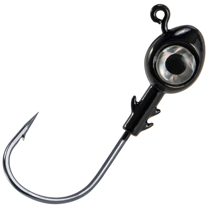 Dr.Fish 10 Pack Fishing Jig Heads Hook 3D Big Eyes Trout Lure Swim Bait ...