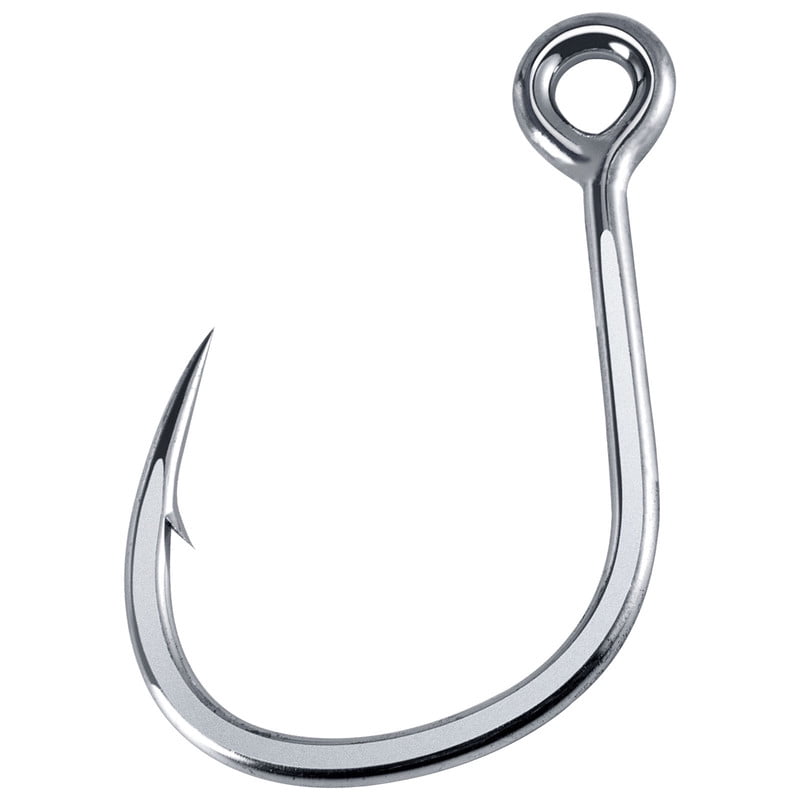 Dr.Fish 10 Pack Inline Single Hooks Welded Eyes Heavy Duty Saltwater ...