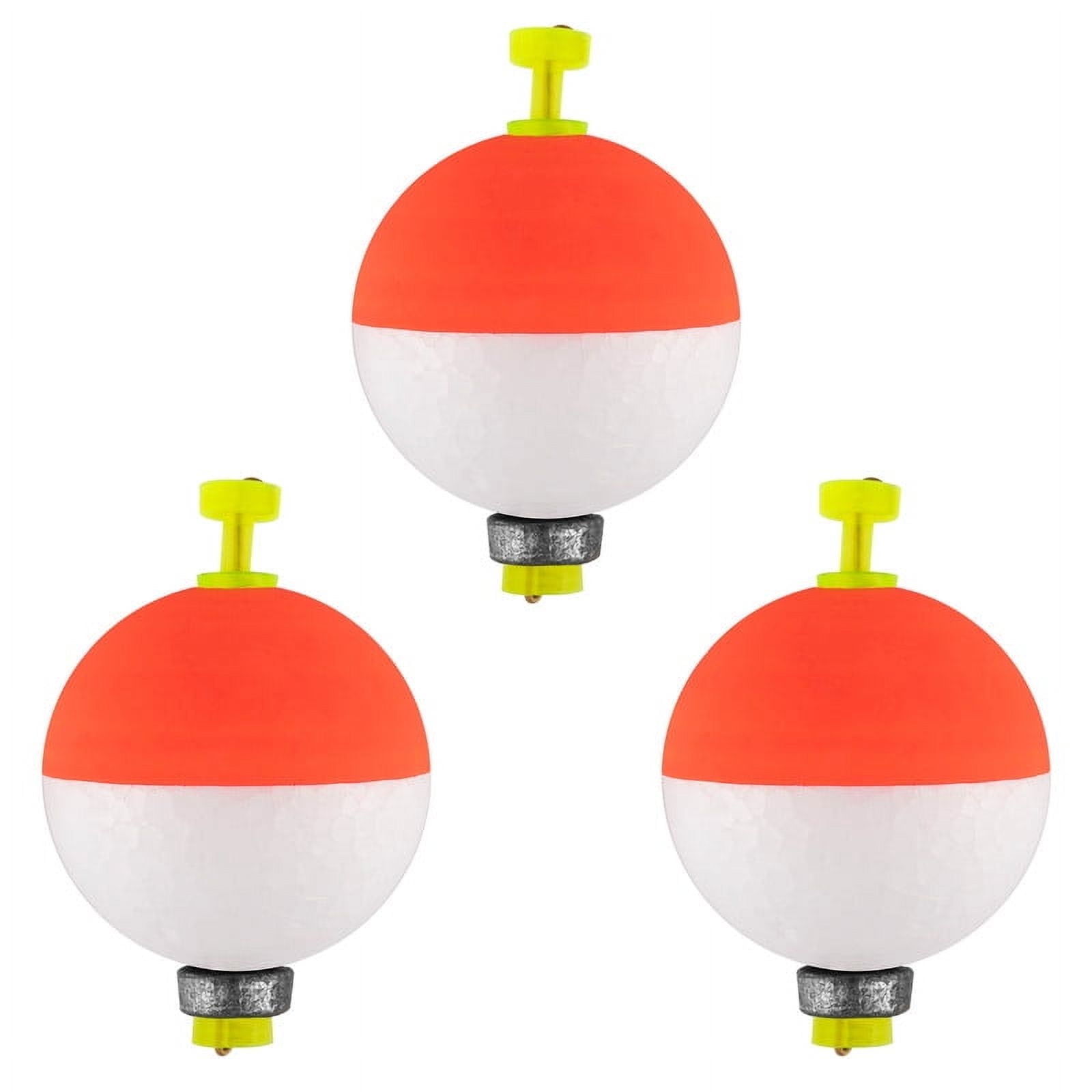 Dr.Fish 10 Pack Weighted Fishing Bobbers Snap-on Spring Floats EVA Foam ...